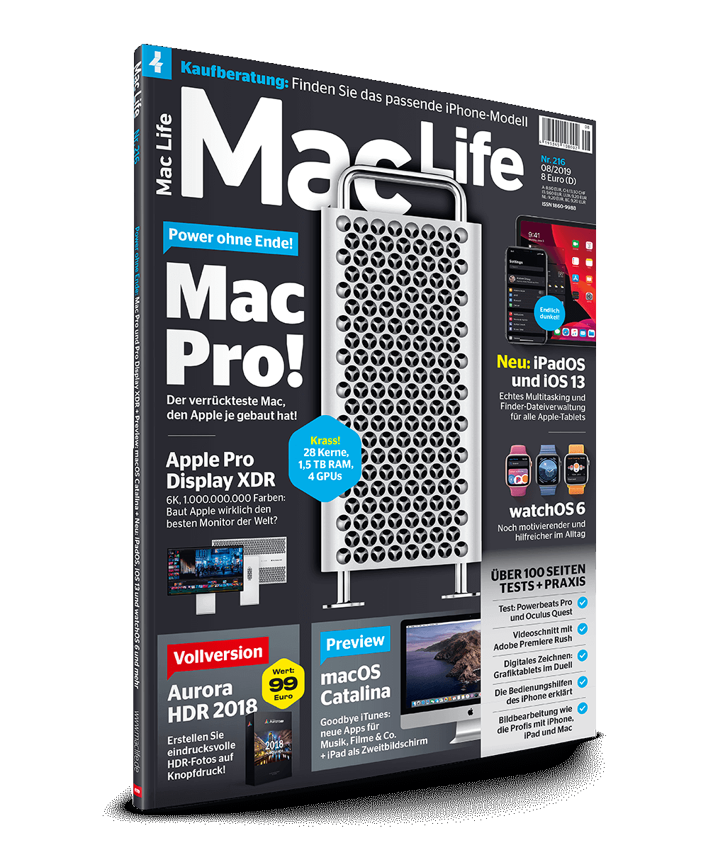 Mac Life 08/2019 → Jetzt bei falkemedia kaufen | falkemedia